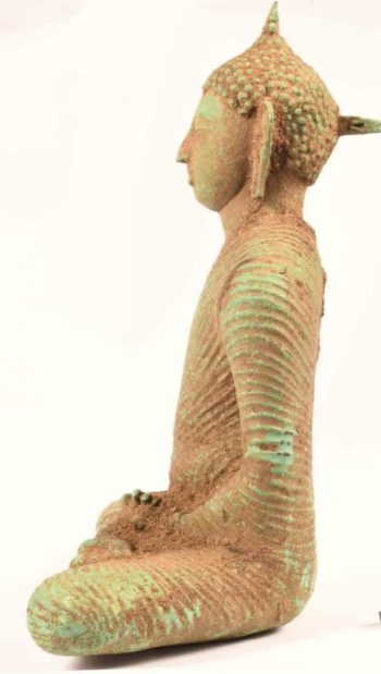 Sitting Buddha statue incidentally found in a paddy field - Anatolian ...