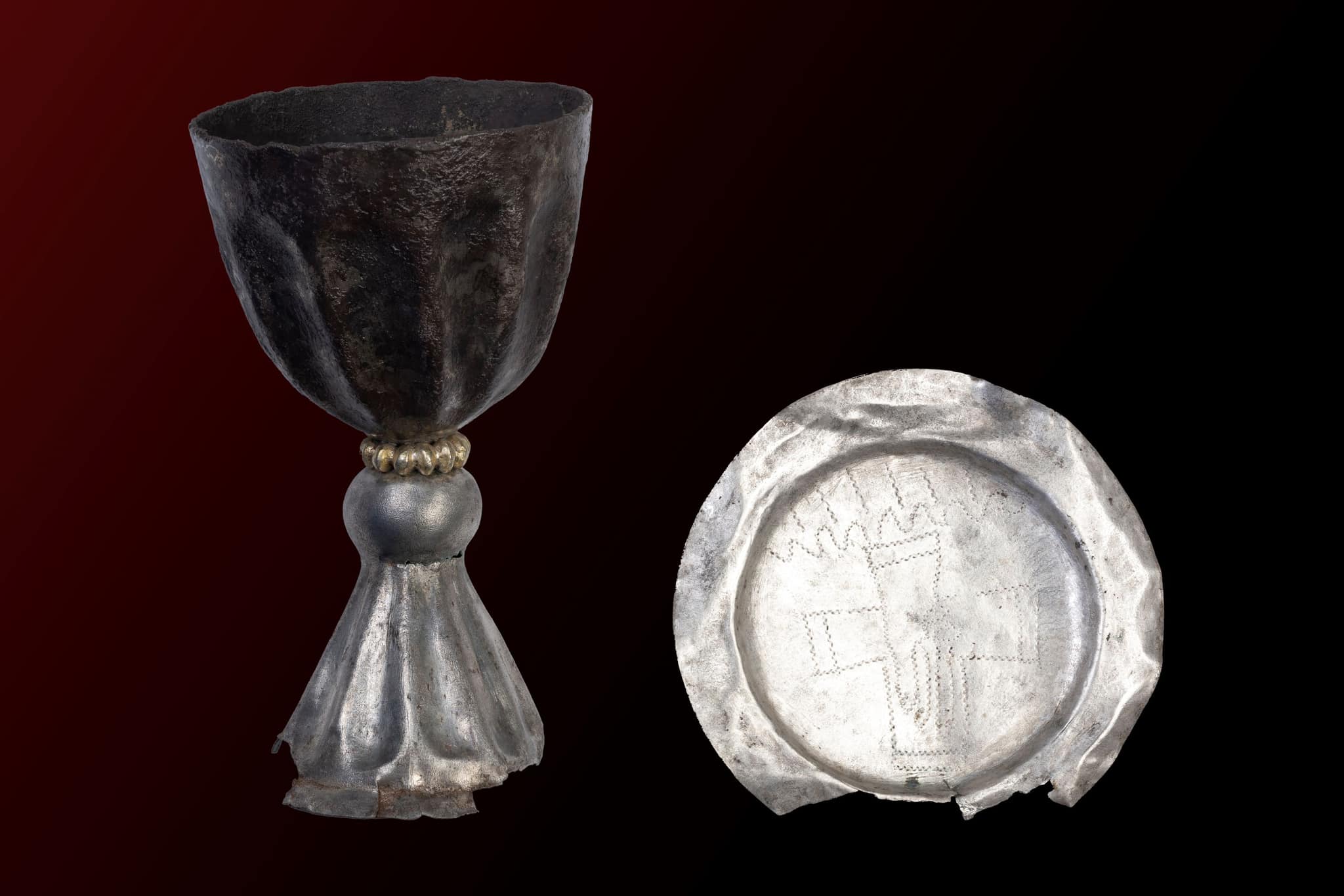 Hungarian archaeologists unearth a 600-year-old silver communion set ...