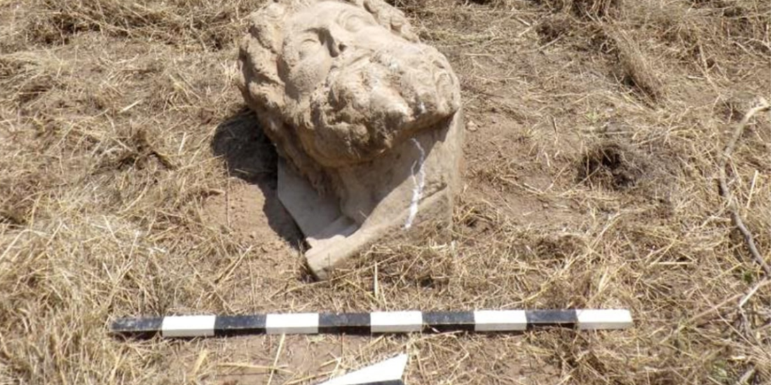 The marble head of the god Zeus has unearthed in the ancient city of ...